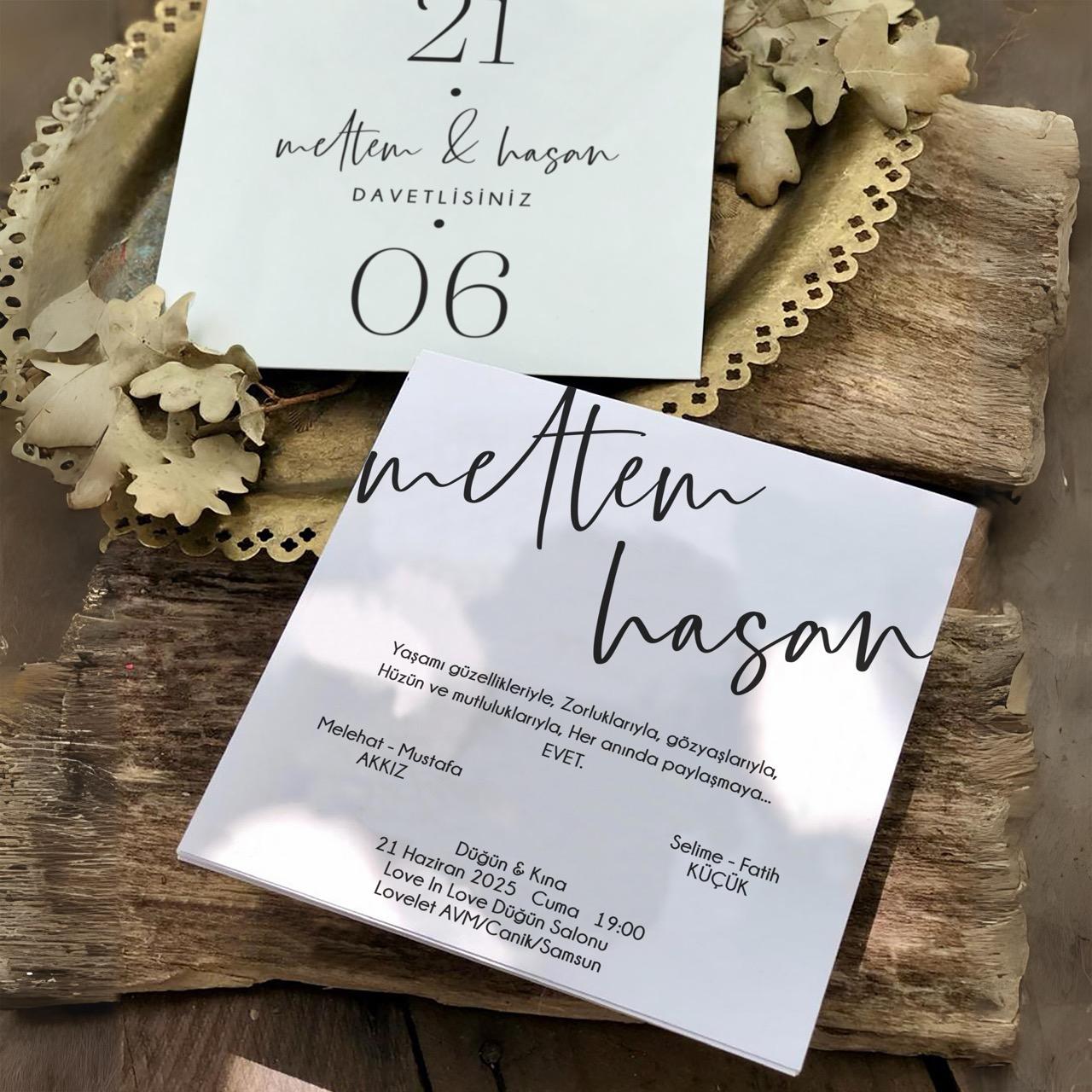 Kampanyalı Davetiye - 2428 | Lainvito Design Davetiye