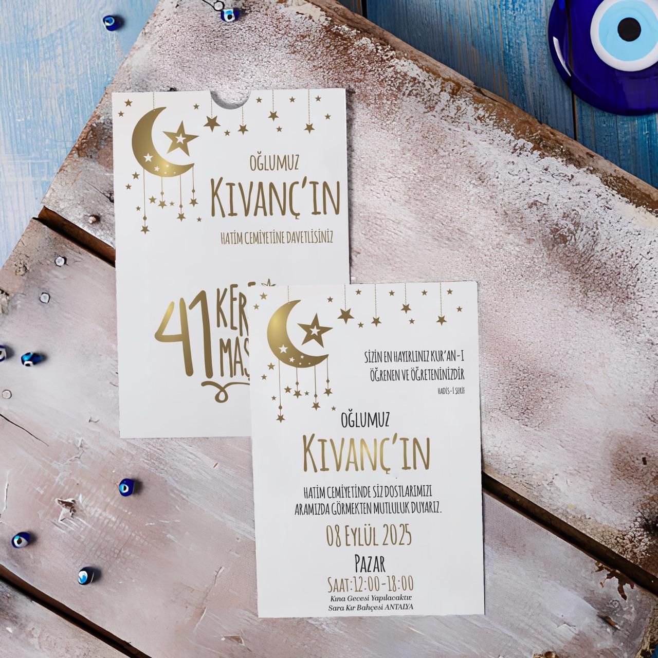 Sünnet Davetiyesi - 2463 | Lainvito Design Davetiye